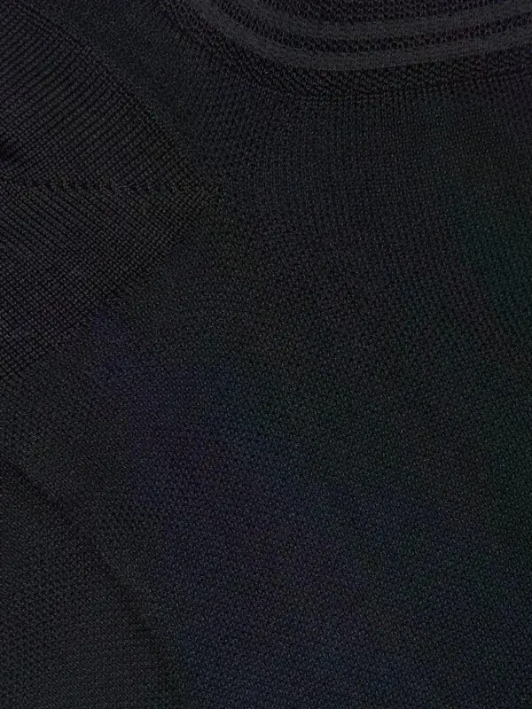 Zegna Ribbed Invisible Socks With Stripe Detail - Blue