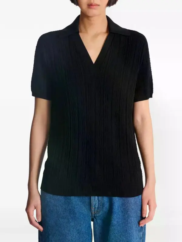 Balmain Monogram-jacquard Knitted Top