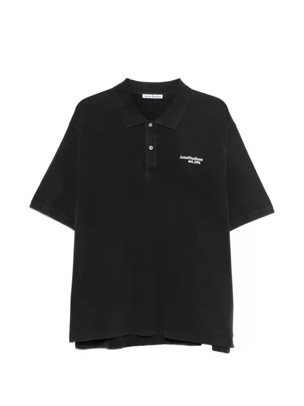 Acne Studios Washed Logo Polo Shirt