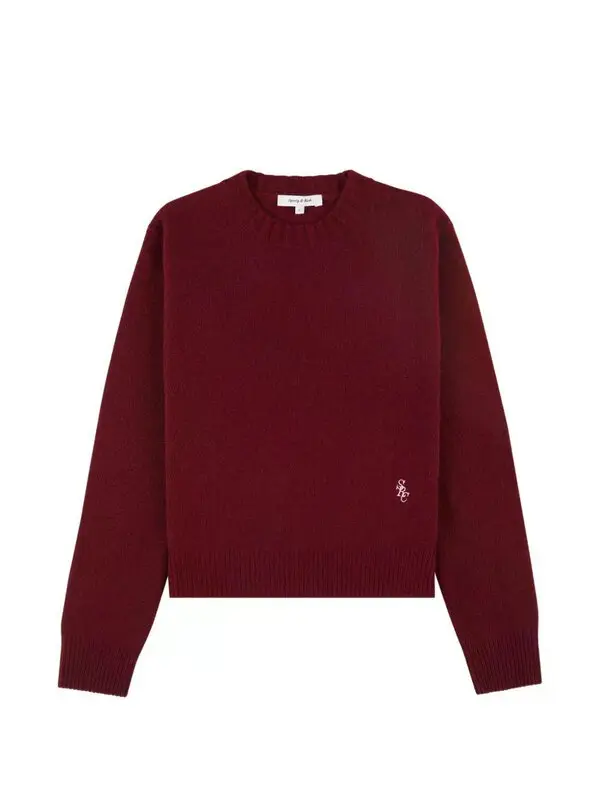 SPORTY & RICH Cashmere Sweater - Red