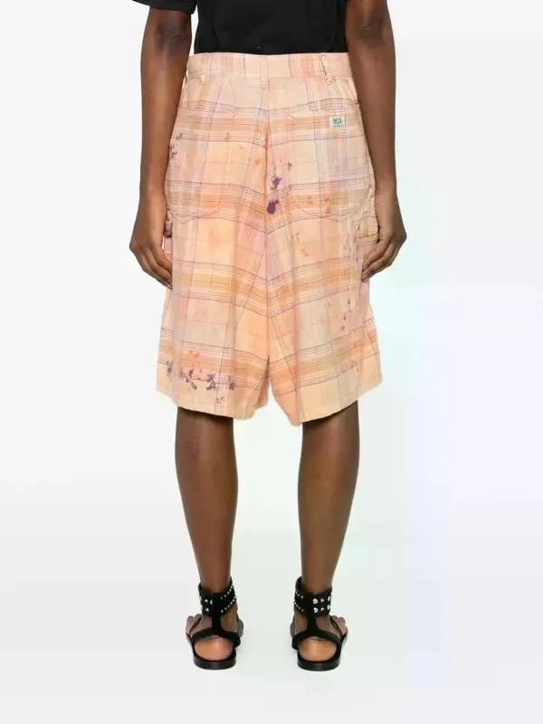 R13 Plaid Carpenter Shorts