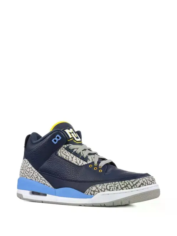 JORDAN 3 Marquette Pe Lace-up Sneakers - Blue