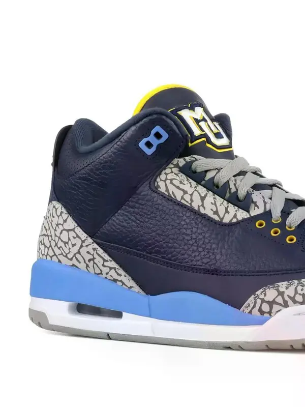 JORDAN 3 Marquette Pe Lace-up Sneakers - Blue