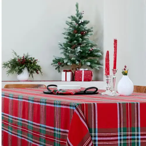 Solino Home Linen Table Throw 52 X 52 Inch For Dining Table