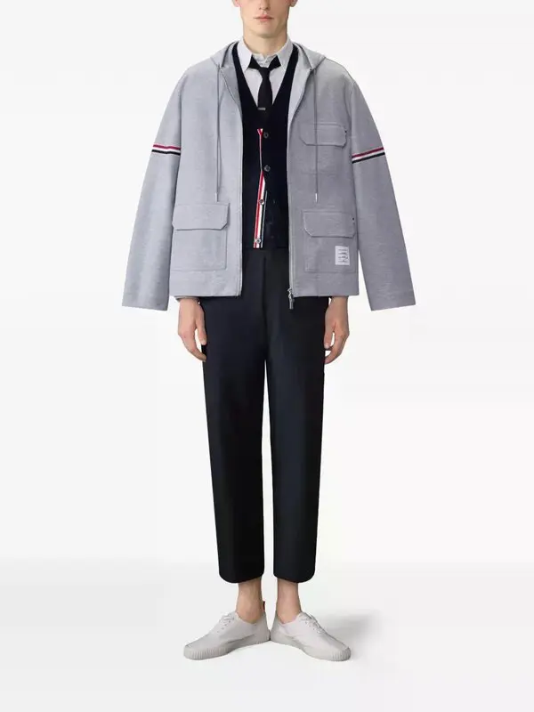 Thom Browne Zip-fastening Hooded Jacket