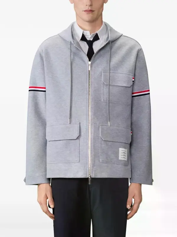 Thom Browne Zip-fastening Hooded Jacket