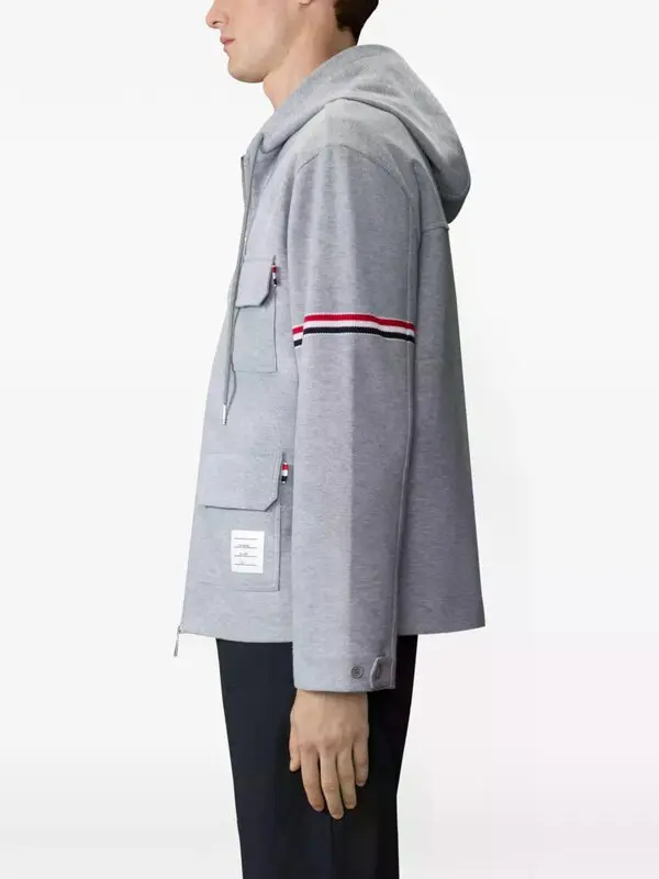 Thom Browne Zip-fastening Hooded Jacket