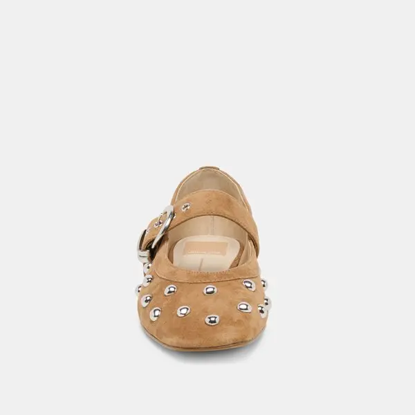 DOLCEVITA Mikel Studded Suede Ballet Flats