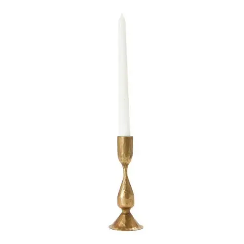 STORIED HOME Round Hand-forged Metal Taper Holder