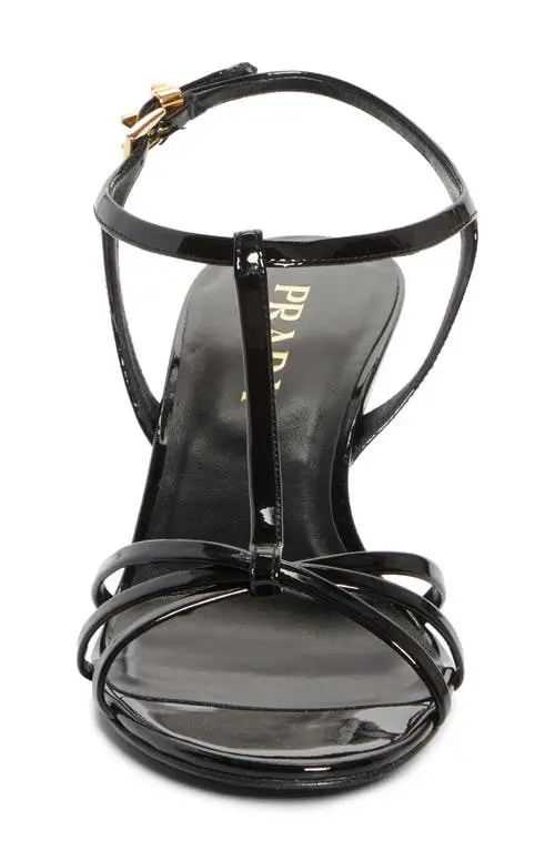 Prada Cage Wedge Sandal - Black
