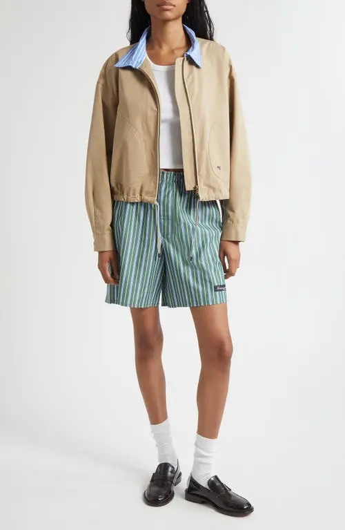 HOMMEGIRLS Cotton Gabardine Bomber Jacket