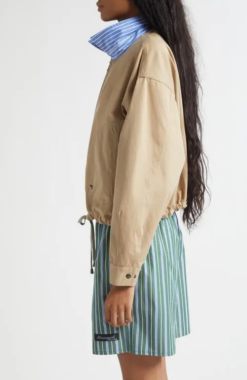 HOMMEGIRLS Cotton Gabardine Bomber Jacket