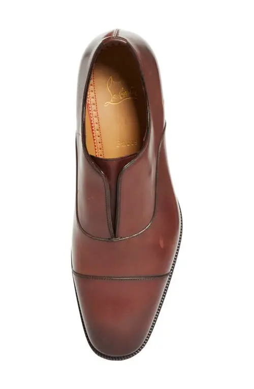 CHRISTIAN LOUBOUTIN Alpha Male Ii Cap-toe Slip-on Loafer - Cuoio