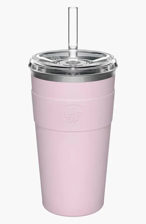 KEEPCUP Cold Cup Thermal With Coffee Straw - Pashmak Pink