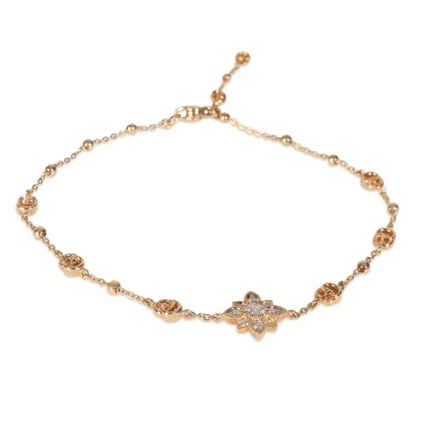 Gucci Rose Gold Diamond Flora Bracelet - Rose_gold