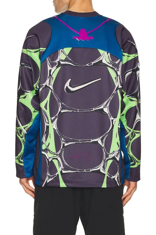 Nike Long-sleeved Jersey - Brilliant Blue  Dark Raisin  & Vivid Pur