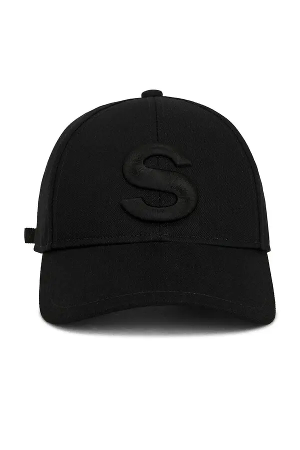 Sacai Embroidered Logo Denim Cap - Black