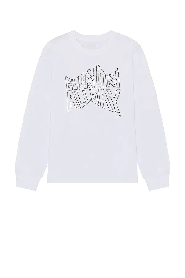 Sacai Geoff Print Longsleeve T-shirt