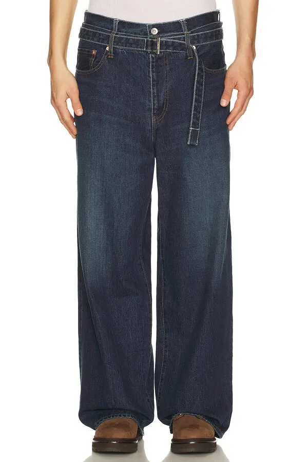 Sacai Denim Pants - Blue