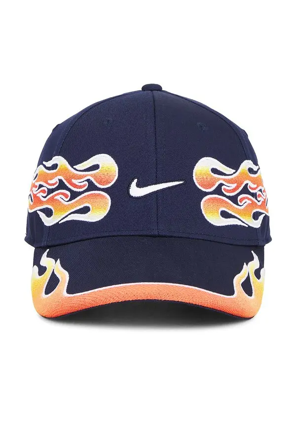Nike Structured Flame Embroidered Cap - Midnight Navy