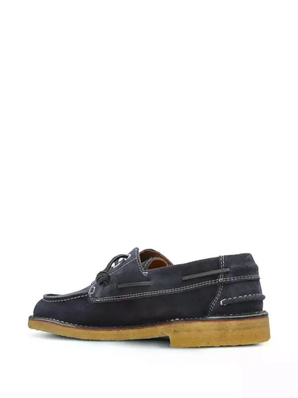 Dsquared2 Leather Boat Shoes - Blue