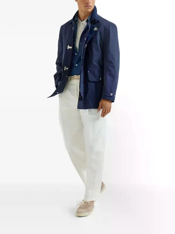 Brunello Cucinelli Chest-pockets Long-sleeve Shirt - Blue