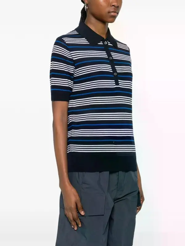 P.a.r.o.s.h Striped Buttoned Polo Shirt