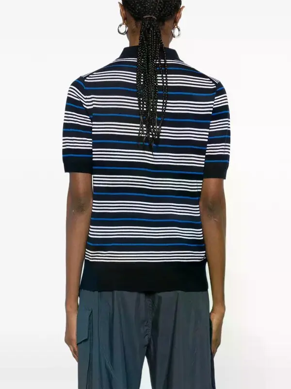 P.a.r.o.s.h Striped Buttoned Polo Shirt