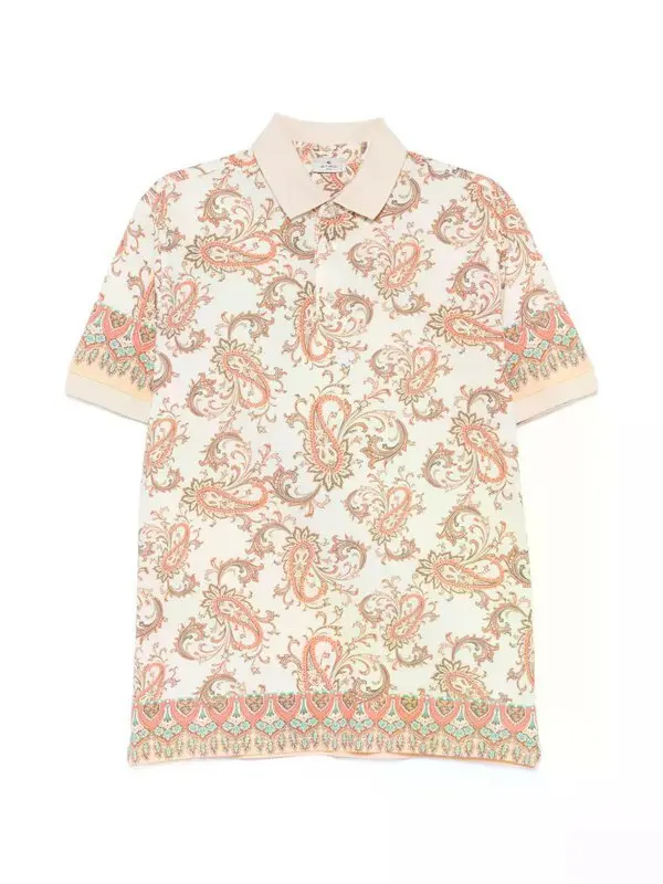 Etro Paisley-print Polo Shirt