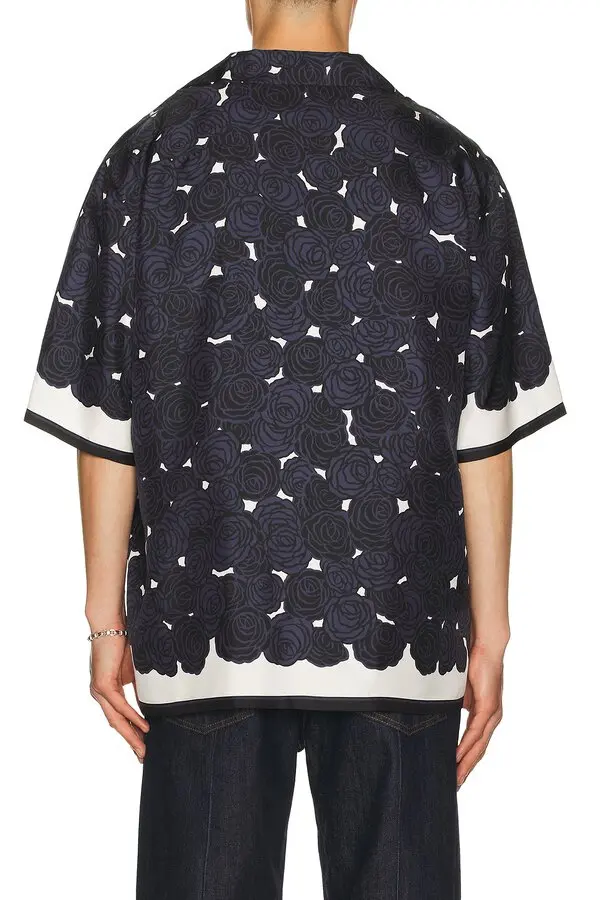 Givenchy Bowling Shirt In Navy