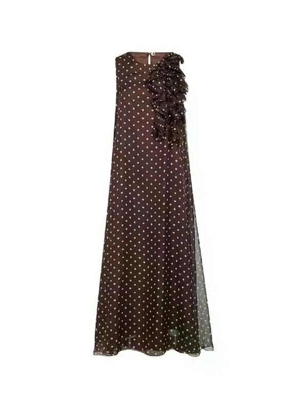 P.a.r.o.s.h Polka-dot Maxi Dress