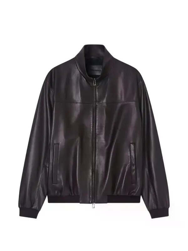 Emporio Armani Leather Zip-up Jacket