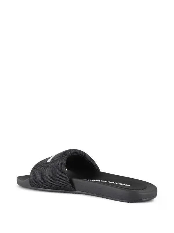 Alexander Wang Logo-embossed Pool Slides