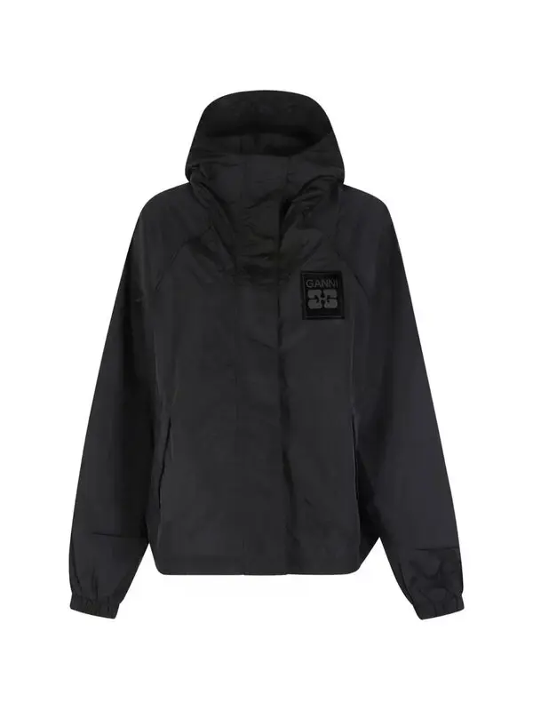 GANNI Hooded Lightweight Jacket