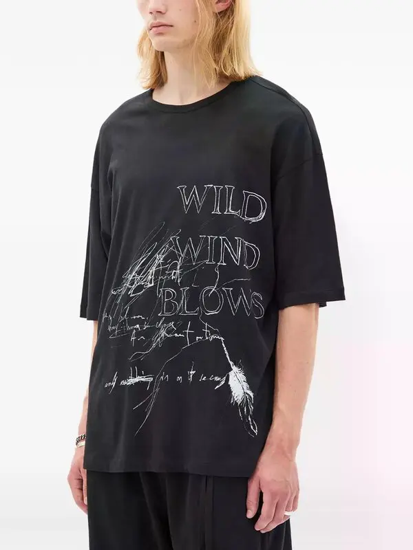 ANN DEMEULEMEESTER Dieter Slogan-print T-shirt