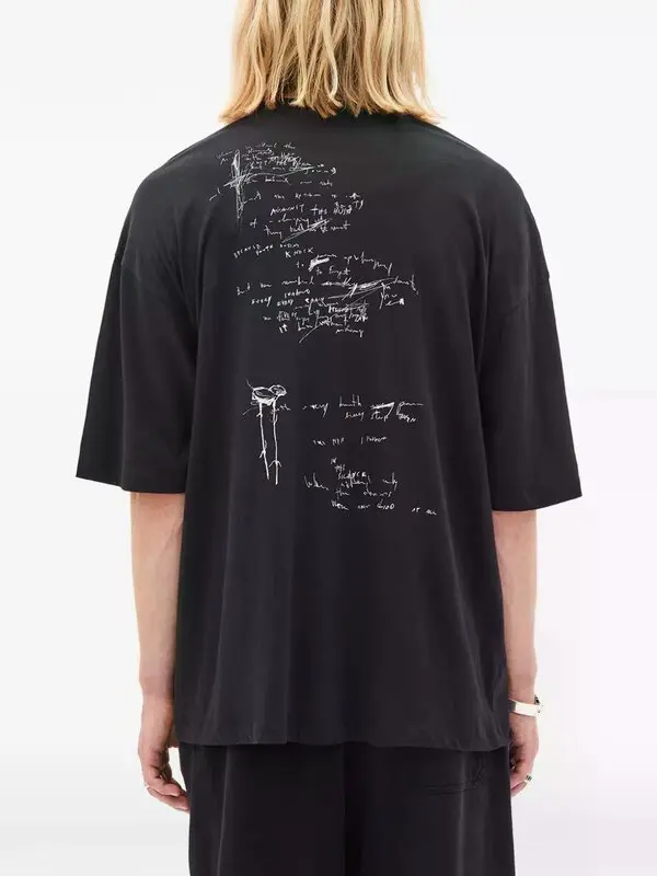 ANN DEMEULEMEESTER Dieter Slogan-print T-shirt
