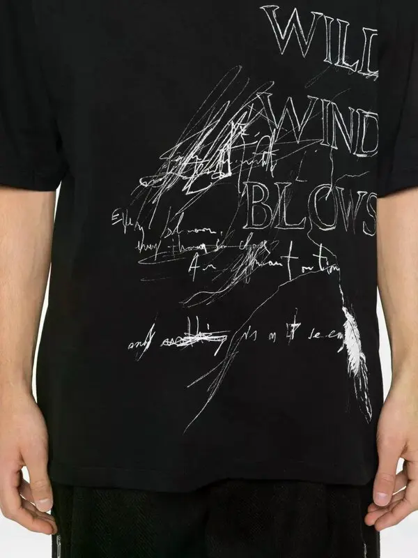 ANN DEMEULEMEESTER Dieter Slogan-print T-shirt