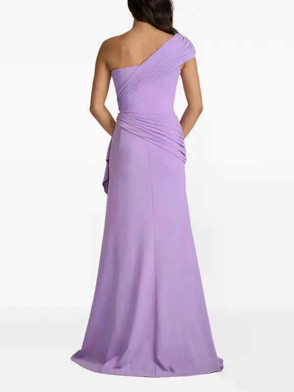 Tadashi Shoji Draped One-shoulder Maxi Dress