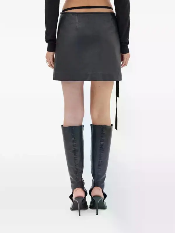 ANN DEMEULEMEESTER Leather Mini Skirt