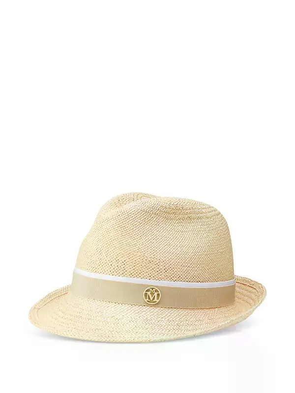MAISON MICHEL Hans Up Hat - Neutrals