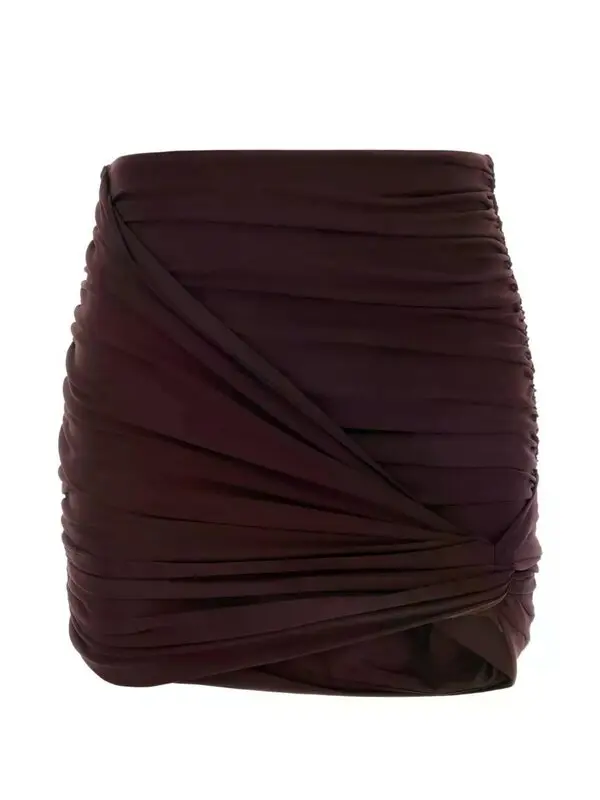 Magda Butrym Draped Ruched Mini Skirt
