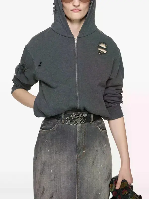 Acne Studios Distressed Jersey Hoodie