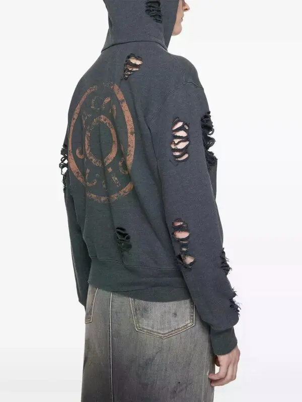Acne Studios Distressed Jersey Hoodie