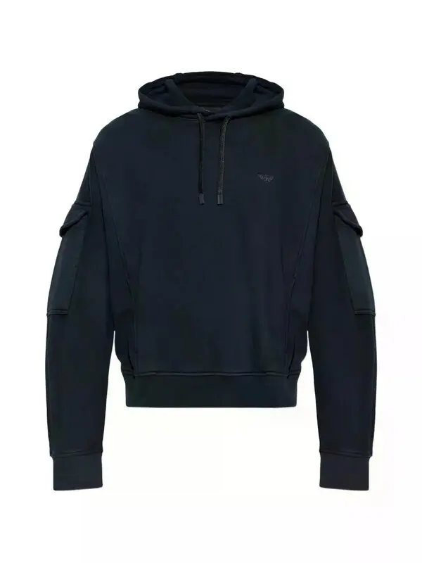 Emporio Armani Hooded Sweatshirt With Embroidered Logo