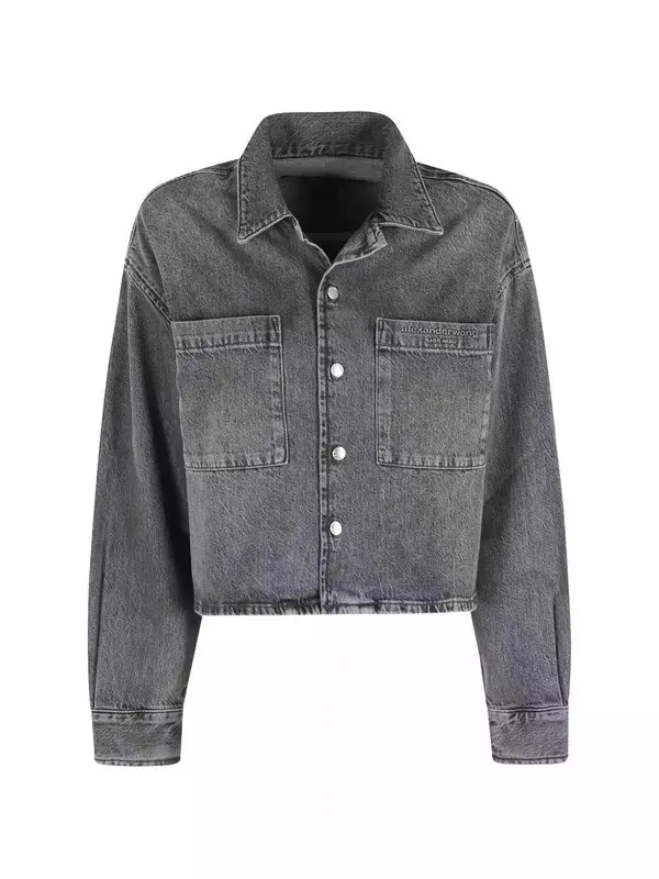 Alexander Wang Cropped Denim Shirt