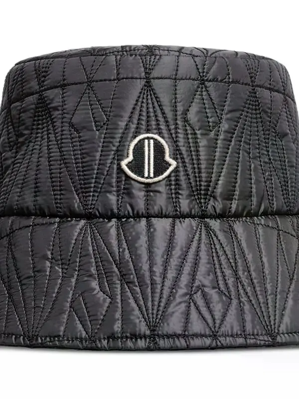 MONCLER + RICK OWENS Logo-patch Bucket Hat