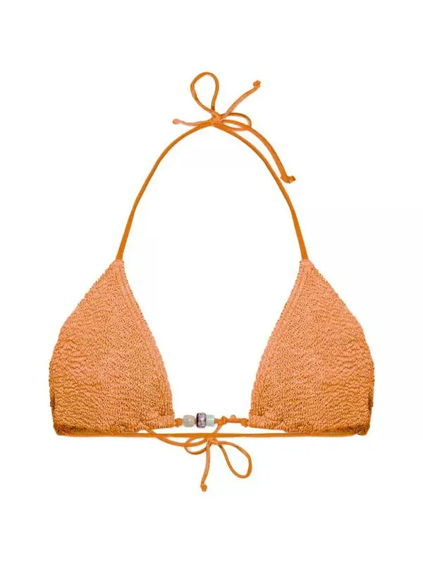 Bond Eye Ingrid Triangle Bikini Top - Orange