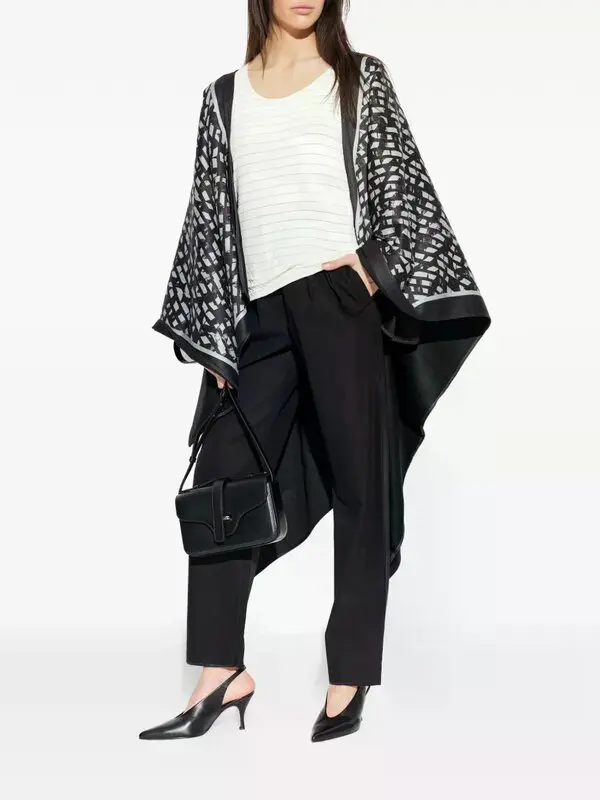 Emporio Armani Patterned Cape
