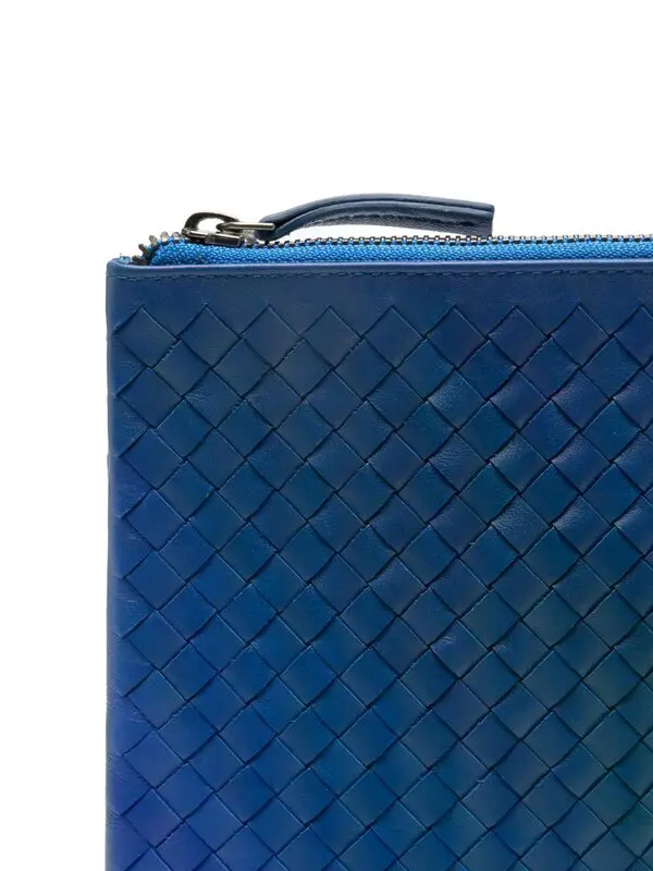 Dragon Diffusion Woven Zip Clutch - Blue