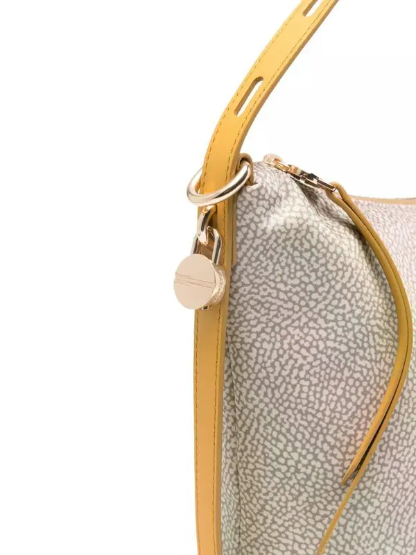 Borbonese Patterned Zipped Tote - Neutrals